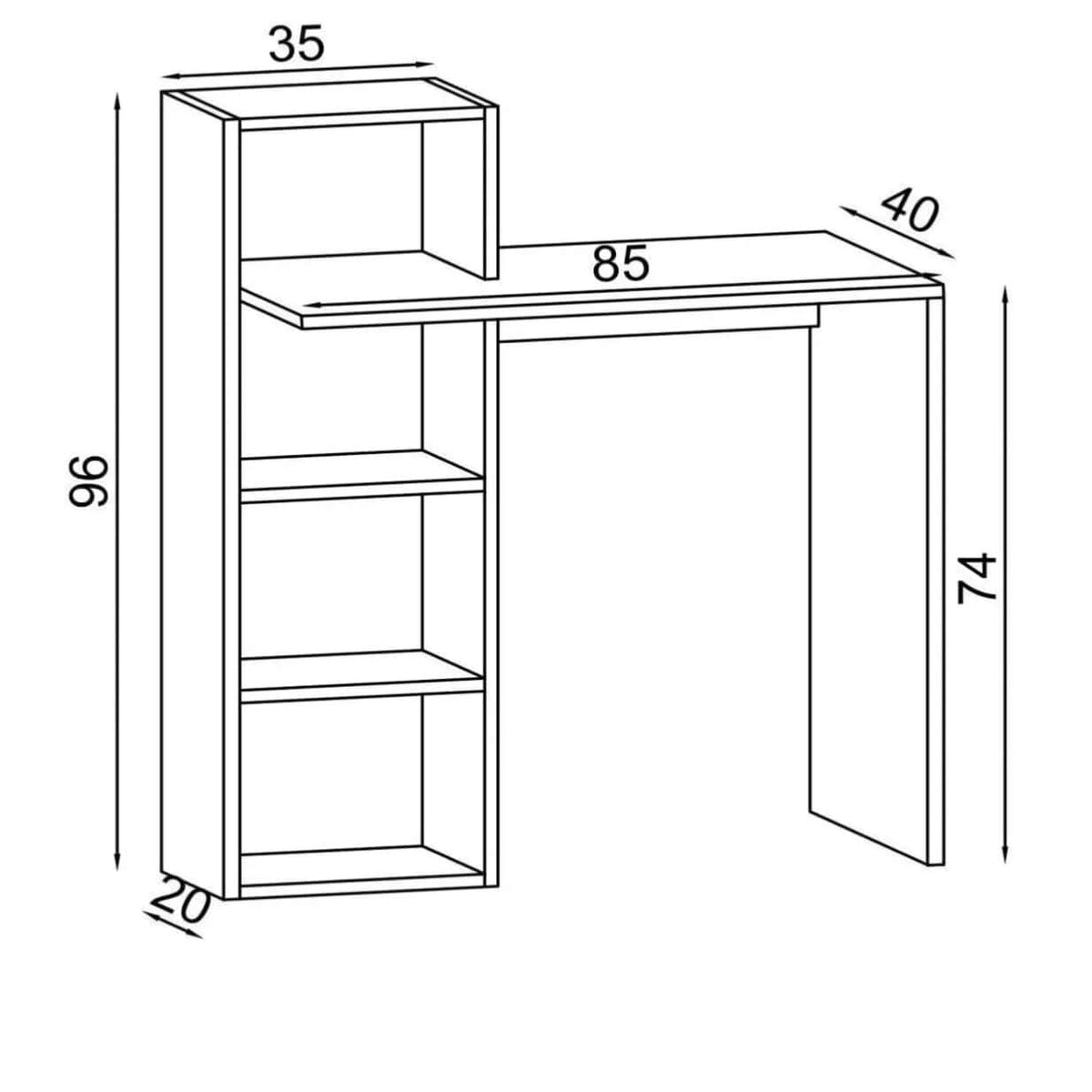 სამეცადინო/კომპიუტერის მაგიდა თაროებით Gelens IS0651 – ყიდვა ყველაზე ...
