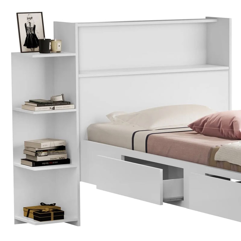 ერთადგილიანი საწოლი უჯრებით და სათავსოებით 215x125სმ Gelens IS0702 ...