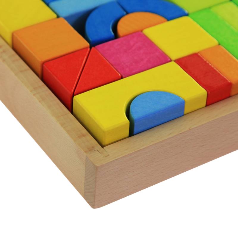 საბავშვო ხის ფერადი კუბიკები Goki Building blocks Rainbow 58624 – ყიდვა ...