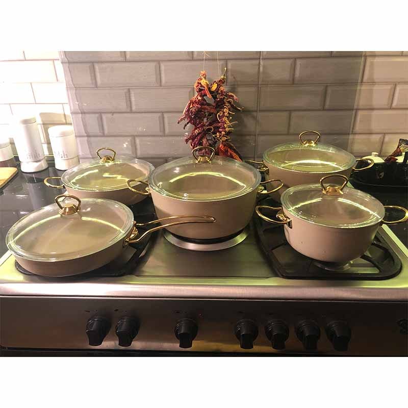 გრანიტის ქვაბების ნაკრები BM Granite Cookware 10PCS Set – ყიდვა ყველაზე ...