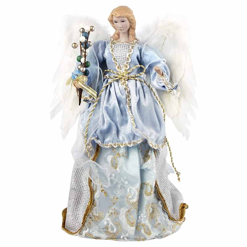 საახალწლო დეკორატიული ანგელოზი ბუმბულის ფრთებით 40 სმ SS848 Spoly ...