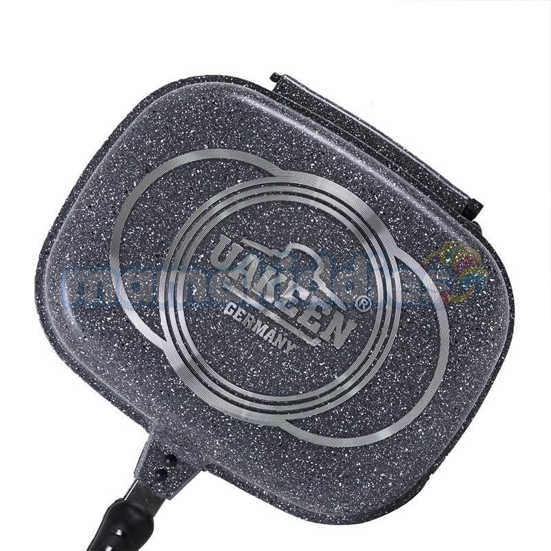 Granite double frying pan 36cm Uakeen VK-9 Grey – ყიდვა ყველაზე იაფად ...