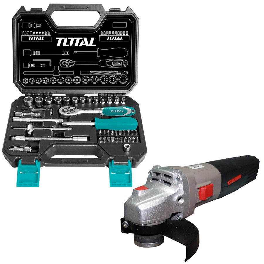 Crown screwdriver and TOTAL socket set – ყიდვა ყველაზე იაფად ან განვადებით